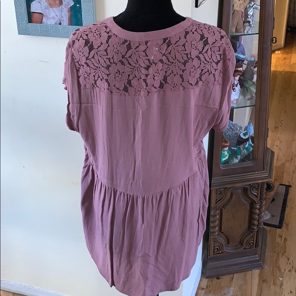 torrid | Tops | Torrid Mauve Button Down Blouselace Back | Poshmark